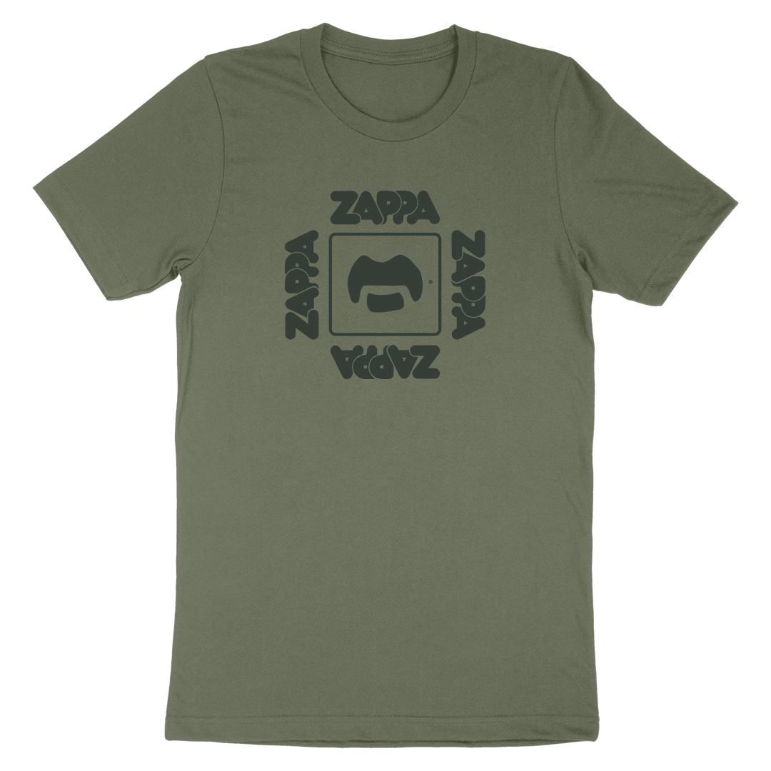 Zappa Logo Army Green T-Shirt - Frank Zappa Official Store